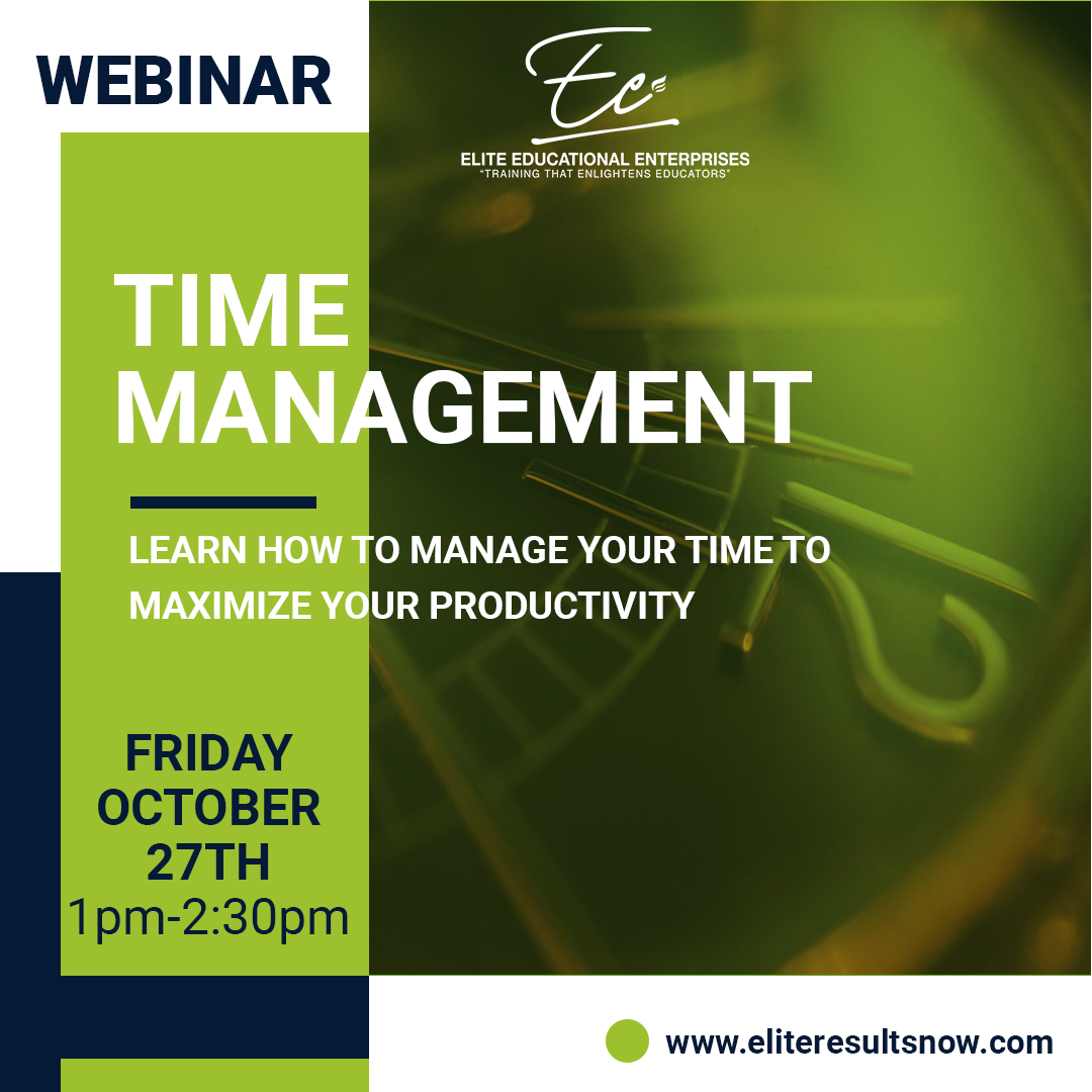 Time Management | Webinar for Child Care DirectorsElite Educational ...