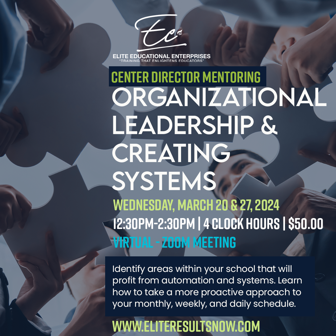 Center Director Group Mentoring & Training SessionElite Educational Enterprises